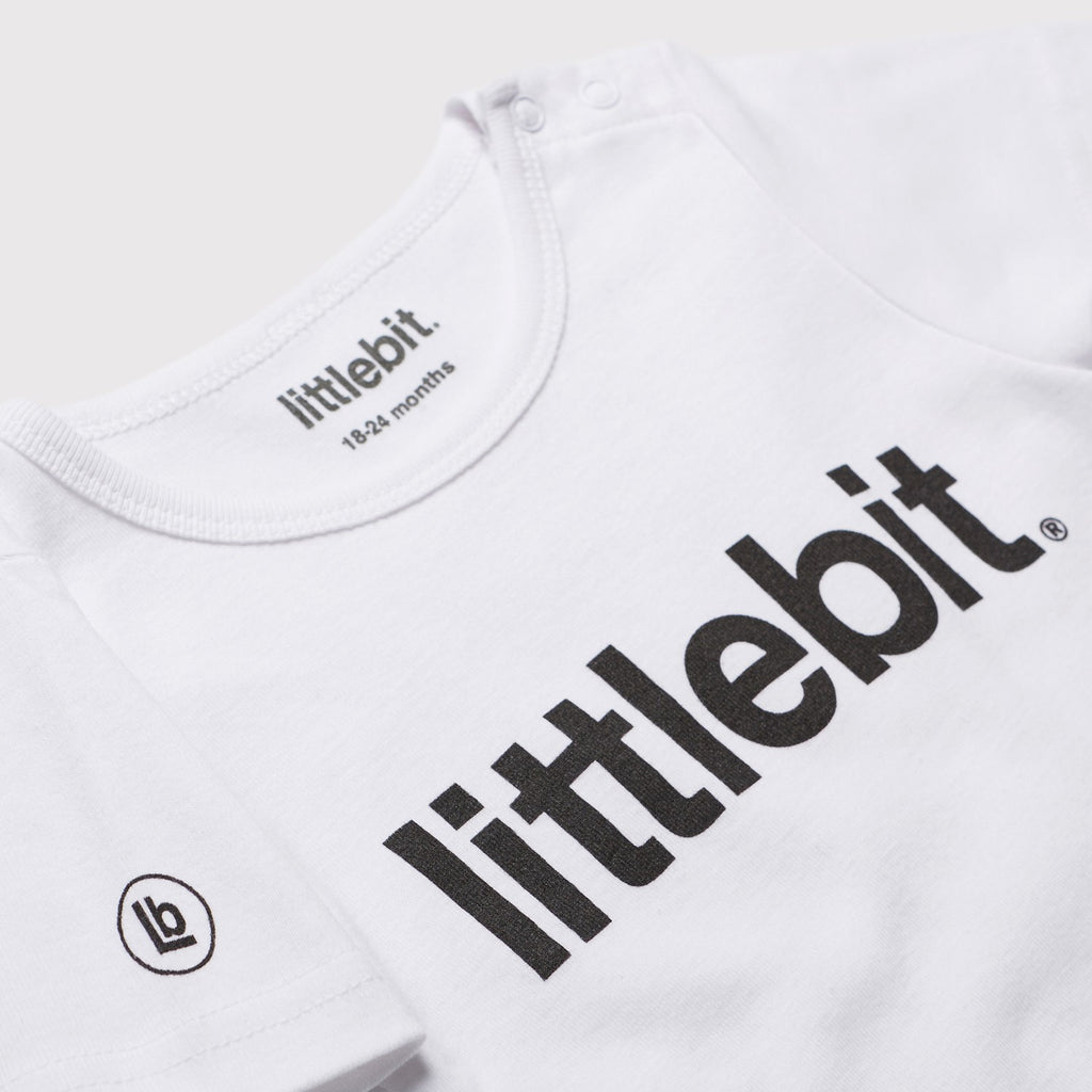 littlebit Logo White Baby T-Shirt | littlebit
