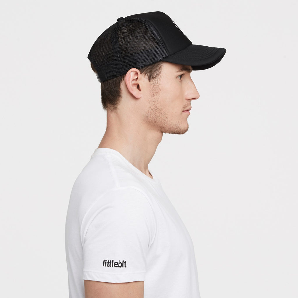LB Black Trucker Cap | Trucker Caps & Hats | littlebit